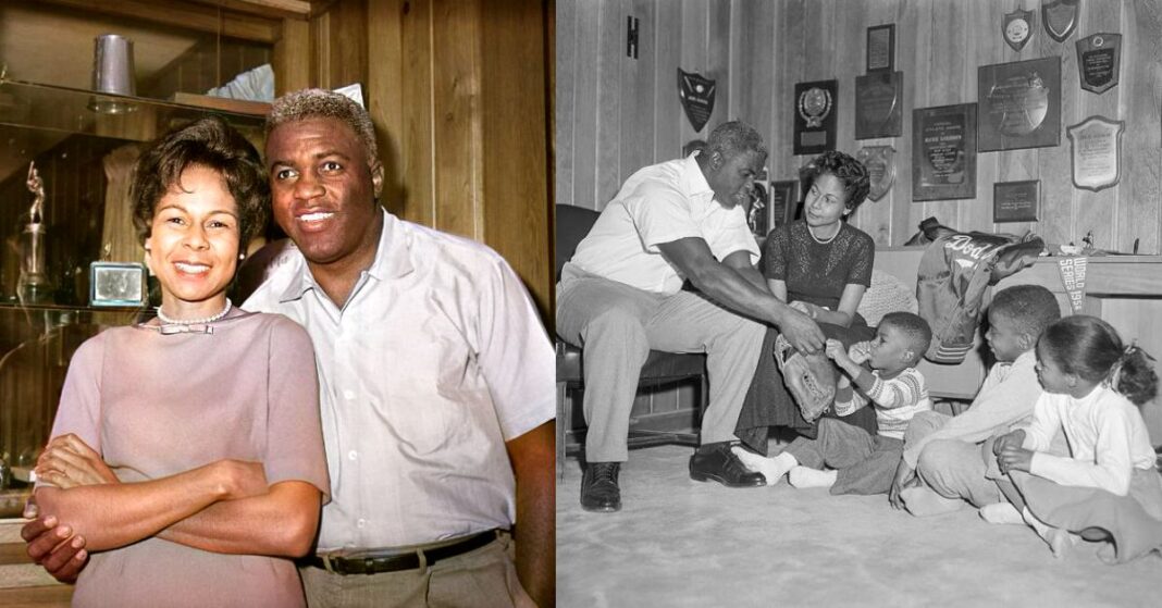 Late Brooklyn Dodgers Baseman, Jackie Robinson And Wife Rachel Robinson ...