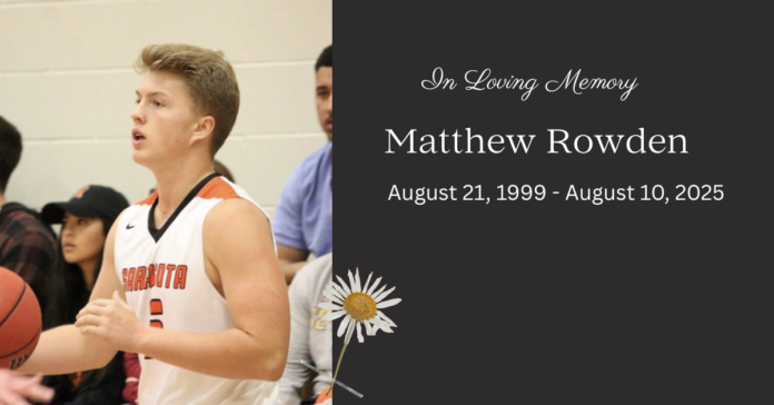 Former Basketball Player At Sarasota High School, Matthew Rowden ...