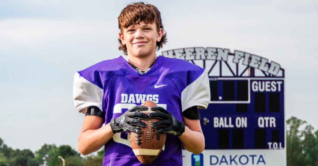 Beresford Middle School 8th Grader Football Player Camdyn Meester ...